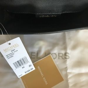 Michael Kors | Bags | Authentic Mk Ruby Leather Clutch Crossbody Combo ...